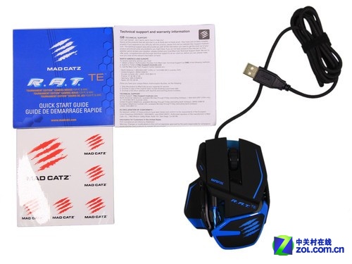 赛钛客RAT TE鼠标 附件及外观_Mad Catz R.A.T.TE激光游戏鼠标_键鼠评测-中关村在线