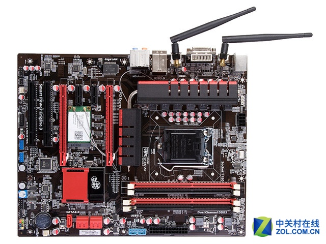 板载双天线无线网卡 七彩虹战旗C.Z87WF（全文）_七彩虹 战旗C.Z87 X5 V20_主板行情-中关村在线